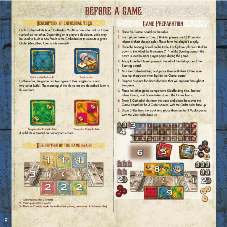 Basilica - Rulebook | Board Games That Tell Stories